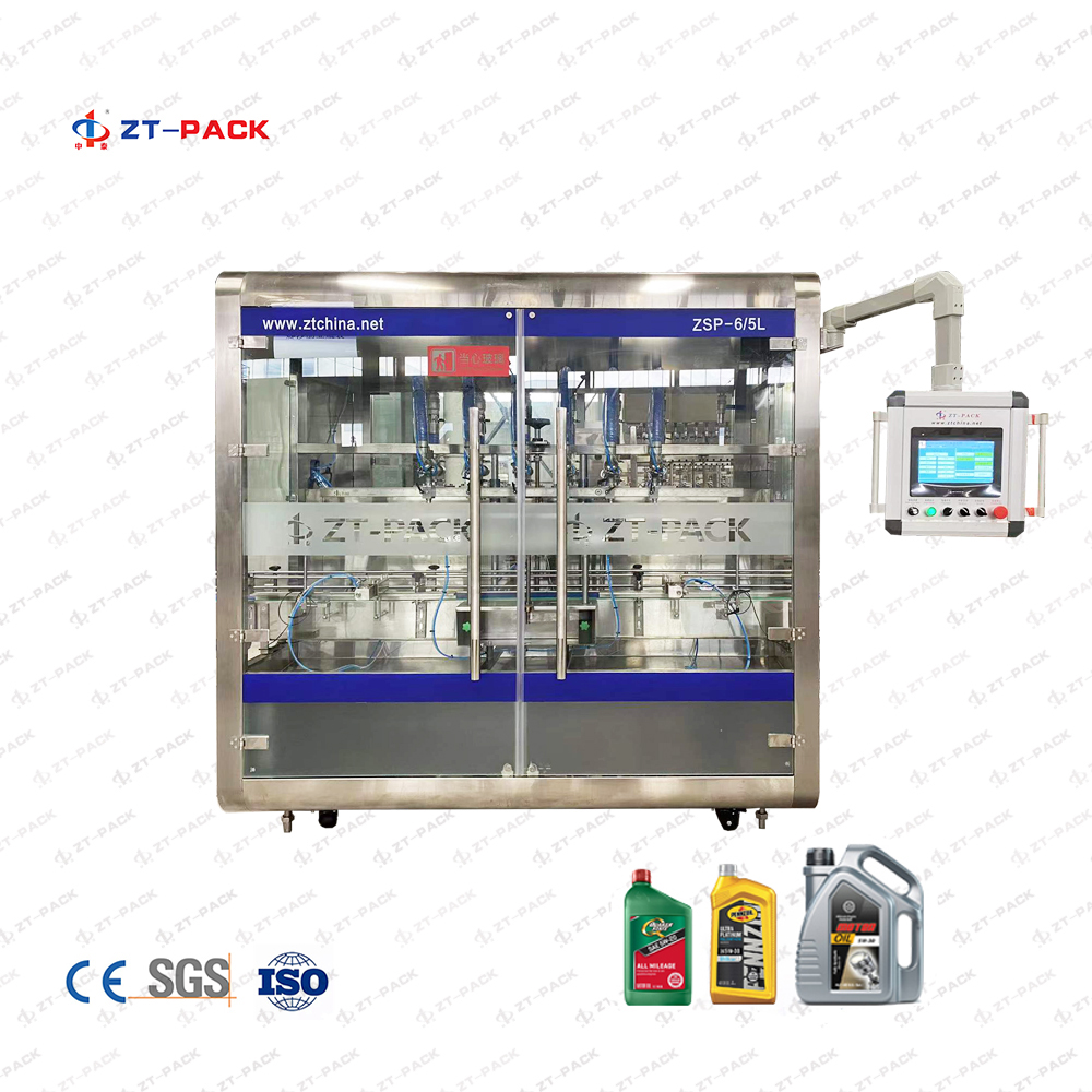 1L-5L Engine Oil Filling Machine Linea de embalaje de la maquina de ...