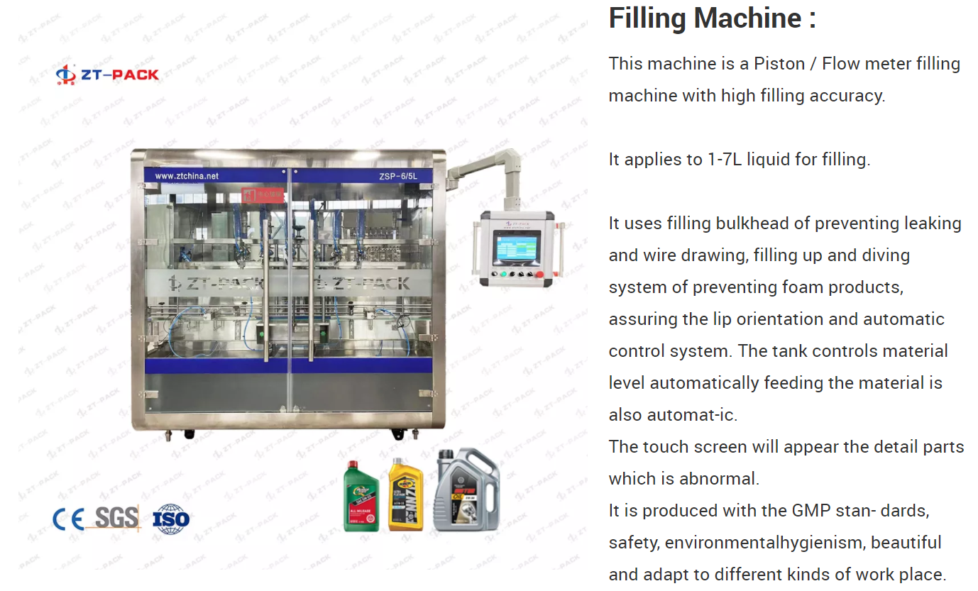 1L-5L Engine Oil Filling Machine Linea de embalaje de la maquina de ...